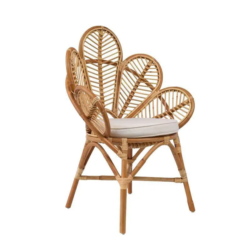 LEAF CHAIR - WOOD RATTAN WICKER FURNITURE CRAFT INDONESIA MANUFACTURE